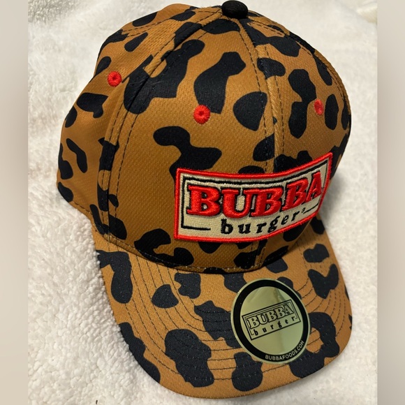 Accessories | New Bubba Burger Leopard Print Ball Cap Size Adjustable ...